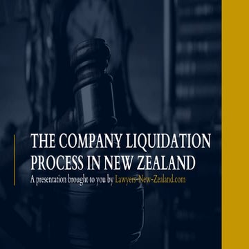The company liquidation process in New Zealand | PDF | Bankruptcy | Business Banking & Finance