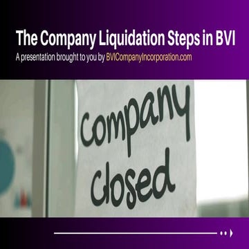 The Company Liquidation Steps in BVI - Main Process | PPT