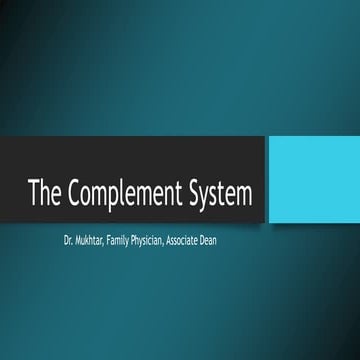 The complement system | PPT
