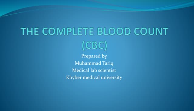 RBC Indices- MCV, MCH, MCHC II Blood Physiology | PDF