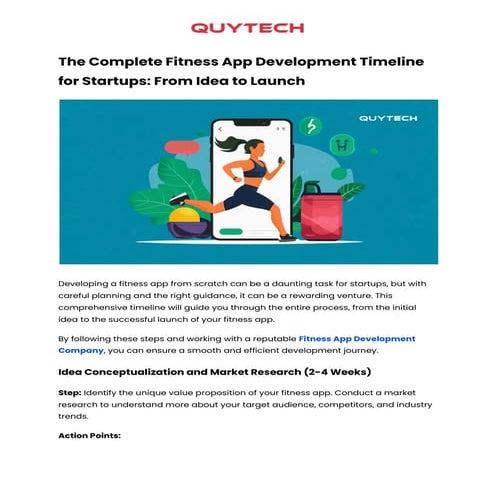 The Complete Fitness App Development Timeline for Startups_ From Idea ...