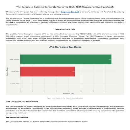 The Complete Guide to Corporate Tax in the UAE | PDF