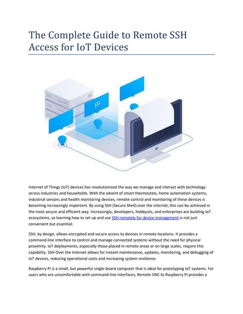 Remote Monitor IoT | PDF