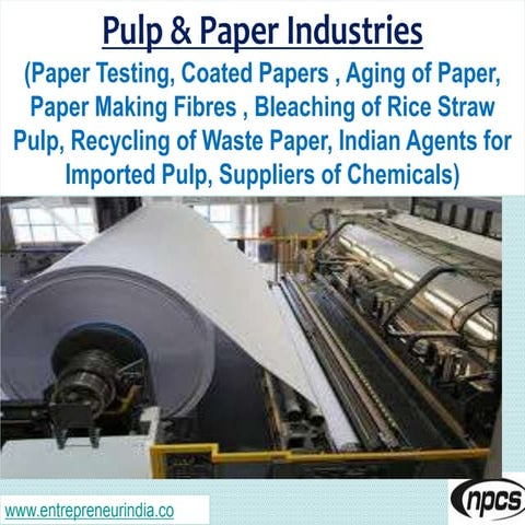 Pulp & Paper Industries | PPTX