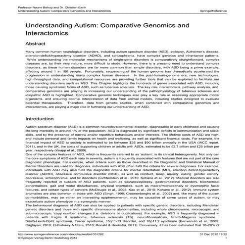 The comprehensive guide to autism | PDF