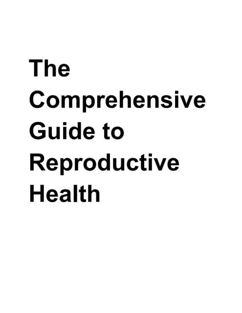 Republic Act 10354 esponsible Parenthood and Reproductive Health Law of ...