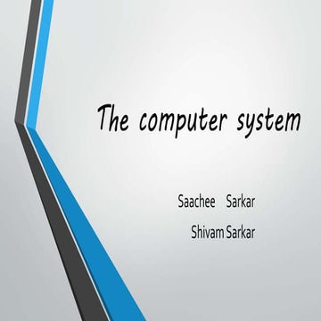 The computer syestem | PPT