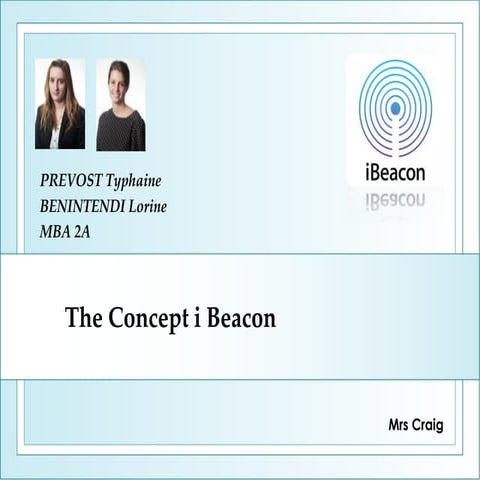 The concept iBeacon | PPTX