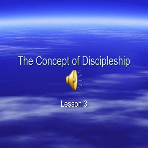 The concept of discipleship lesson 3 for simple bible basics | PPT ...