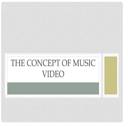 The concept of music video | PPTX