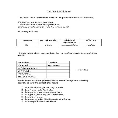 The Conditional Tense | DOC