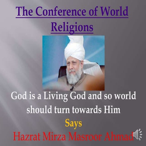 The conference of world religions 11 february 2014 | PPT