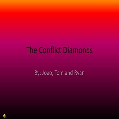Conflict diamonds | PPTX