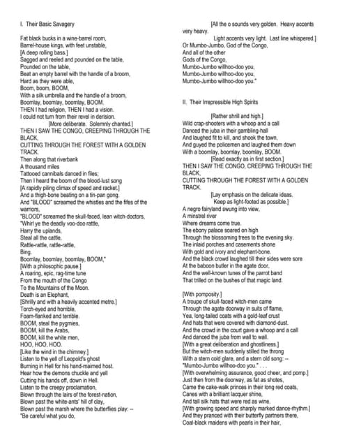 Bata National High School Choral verse script | POT