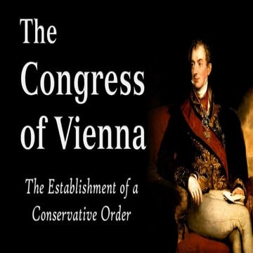 The Congress of Vienna | PPTX