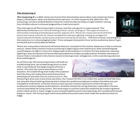 The conjuring 2 | DOCX