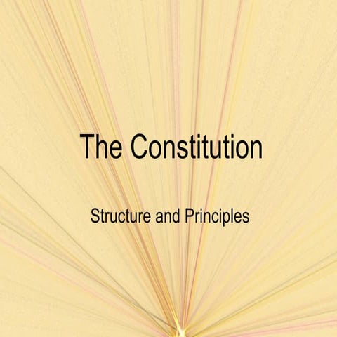 The constitution structure | PPT