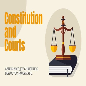 The constitution and courts | PPT