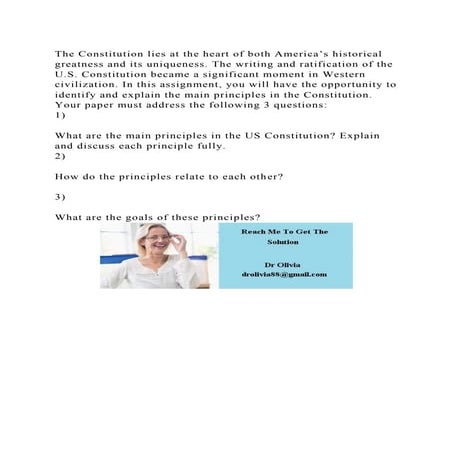 The Constitution lies at the heart of both America’s historical grea.docx