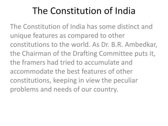 Constitution: Why and How | PPT