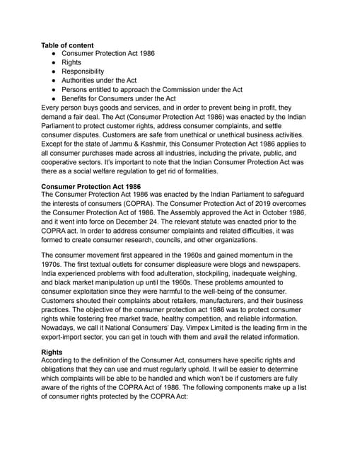 Chapter - 5, Consumer Rights, Economics, Social Science, Class 10 | PPT