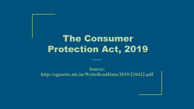 Consumer Protection Act, 2019.ppt