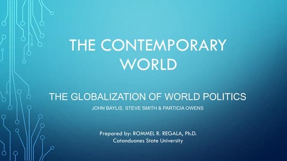 The Contemporary World - CHAPTER 1.pptx