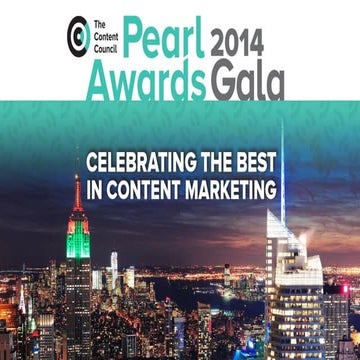 The Content Council Pearl Awards 2014 | PDF
