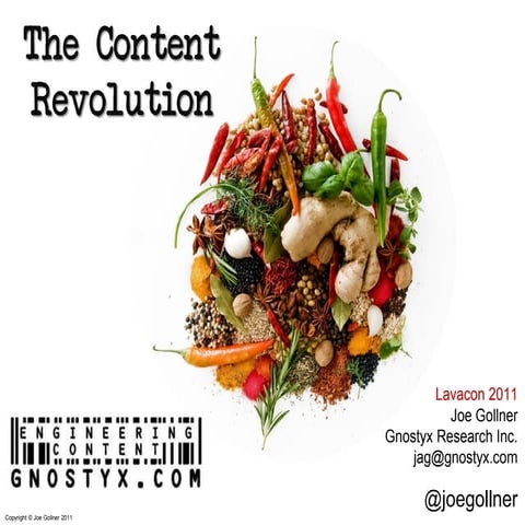 The Content Revolution - LavaCon 2011 Keynote | PPT