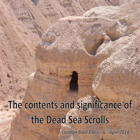 The contents and significance of the dead sea | PPTX