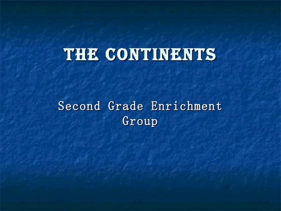 Grade - 6 Geography Ch.6. continents and oceans | PDF