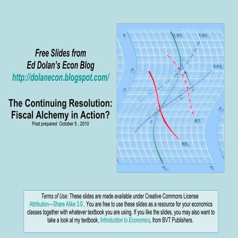 The continuing resolution fiscal alchemy in action | PPT | Chemistry ...