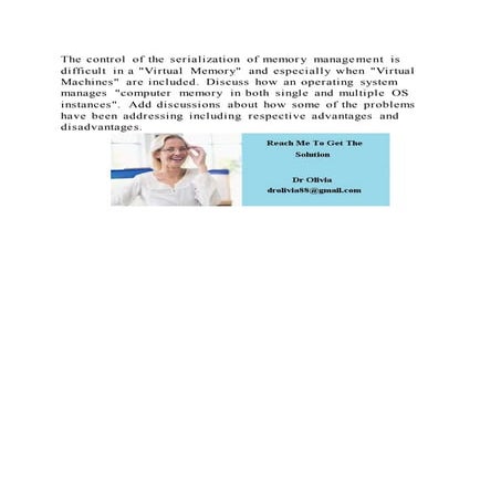 The control of the serialization of memory management is difficult i | PDF