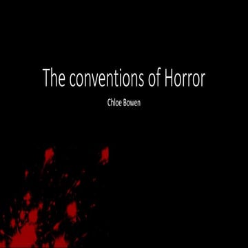 Conventions of a drama | PPTX