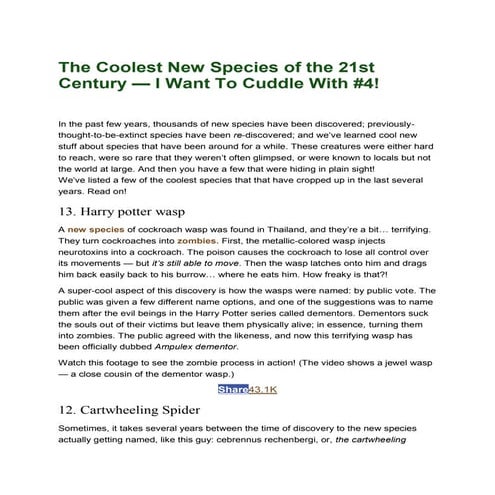 New Species Discovered.pptxdurururururururur | PPTX