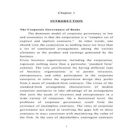 The corporate governance of banks | DOC