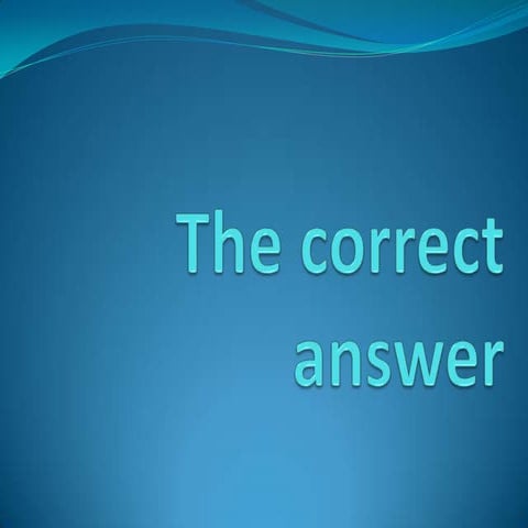 The correct answer | PPTX | Video Gaming