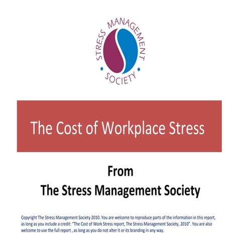 Stress Management At Workplace | PDF