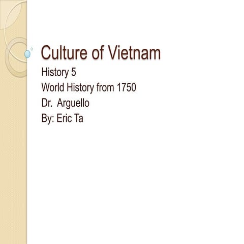 Music of Vietnam - MAPEH 8 (Music 1st Quarter) | PPTX