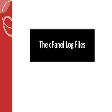 The Cpanel Log Files Ppt 1951