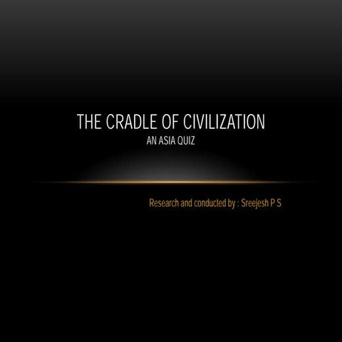 The cradle of civilization 1 | PDF