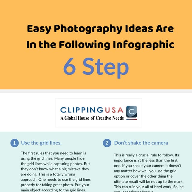 Six golden Rules to capture professional Photo | PDF