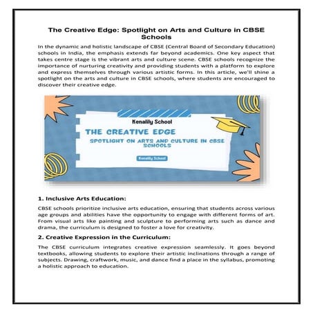 Community Engagement CBSE Schools Making a Difference Beyond Campus | PDF