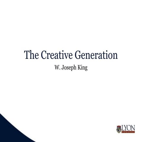 The Creative Generation | PPT
