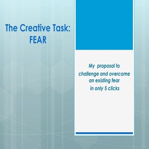 The creative task fear | PPSX