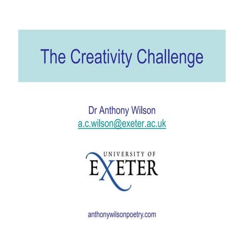 The creativity challenge | PPTX