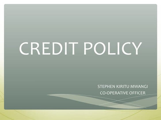 Manual on loan policy procedure for ccs microfinance | DOCX | Personal ...