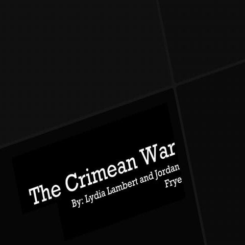 The Crimean War | PPT
