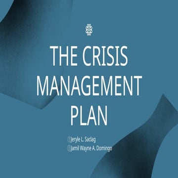 Lesson - The Crisis Management Plan.pptx