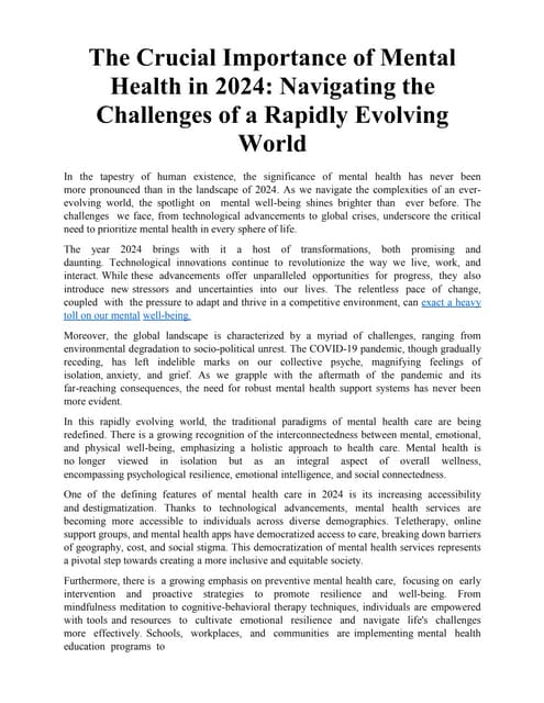 Building a Healthier Future_ Advancing Mental Health Care Through ...